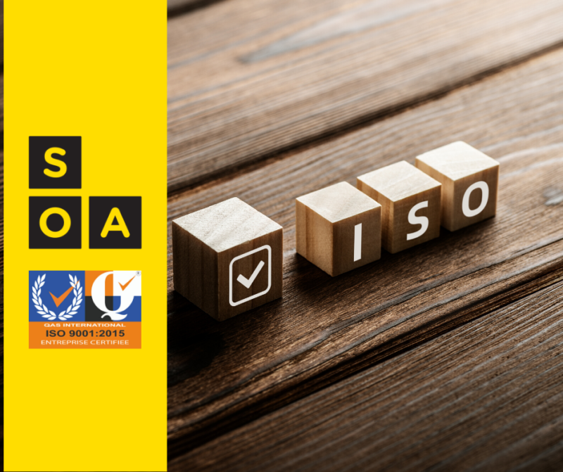 Renouvellement de la certification SOA ISO9001 - SOA Agencement